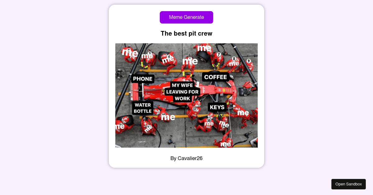 Meme-Generator - Codesandbox