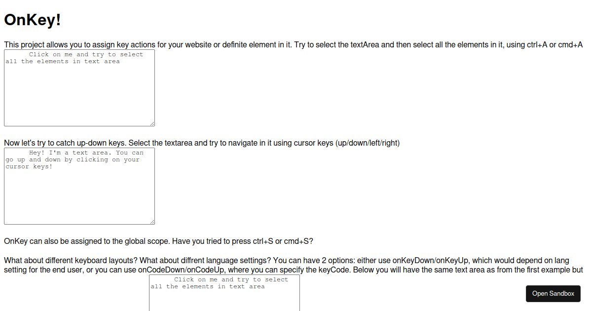 on-key-example - Codesandbox