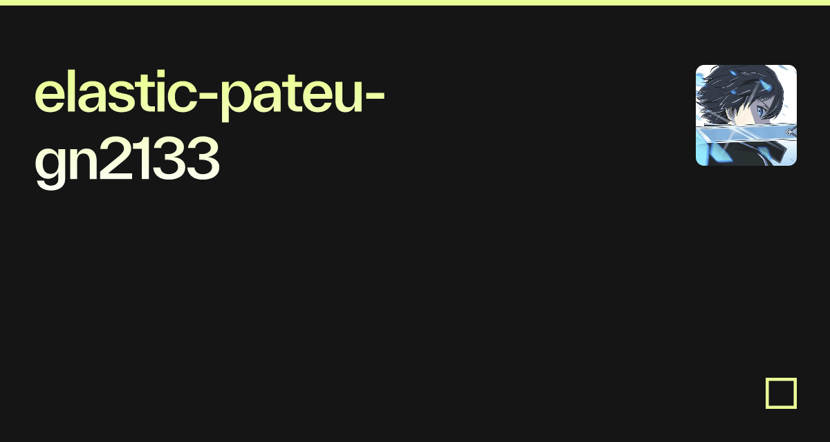 elastic-pateu-gn2133 - Codesandbox