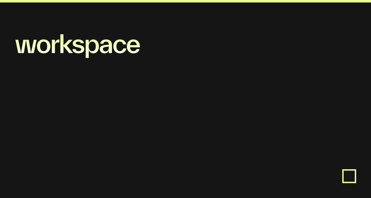 workspace - Codesandbox
