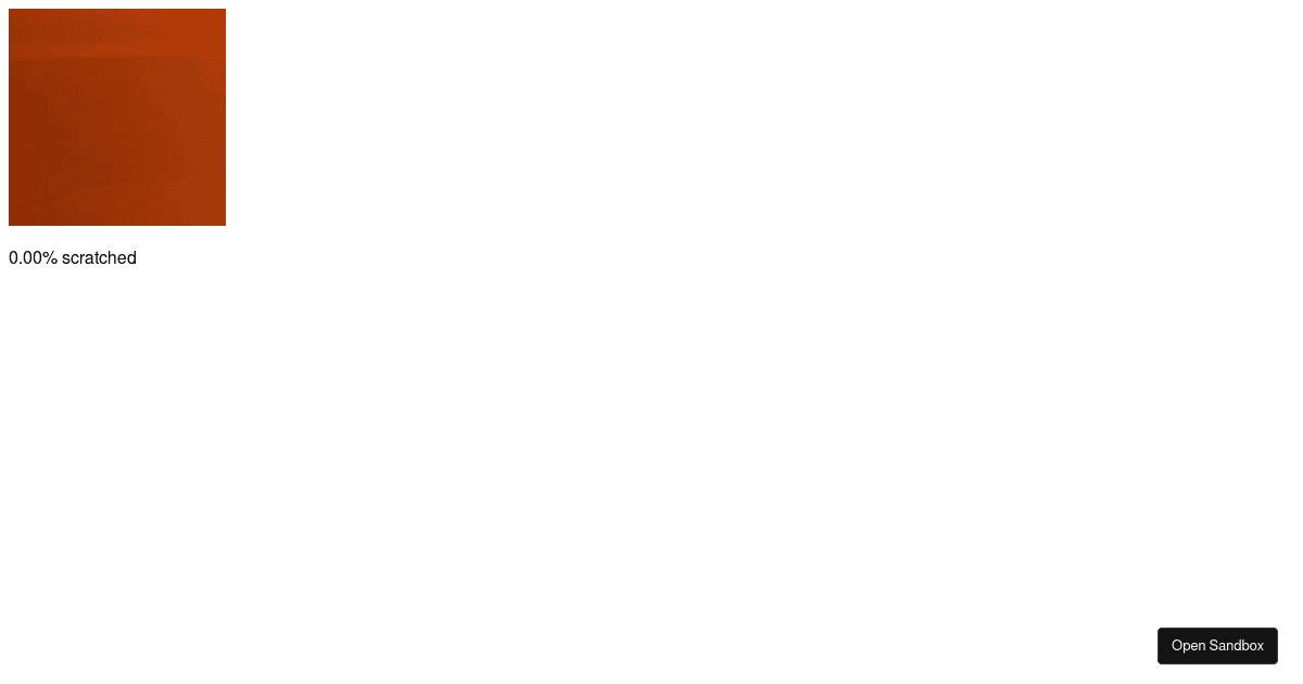 Scratch card component (forked) - Codesandbox