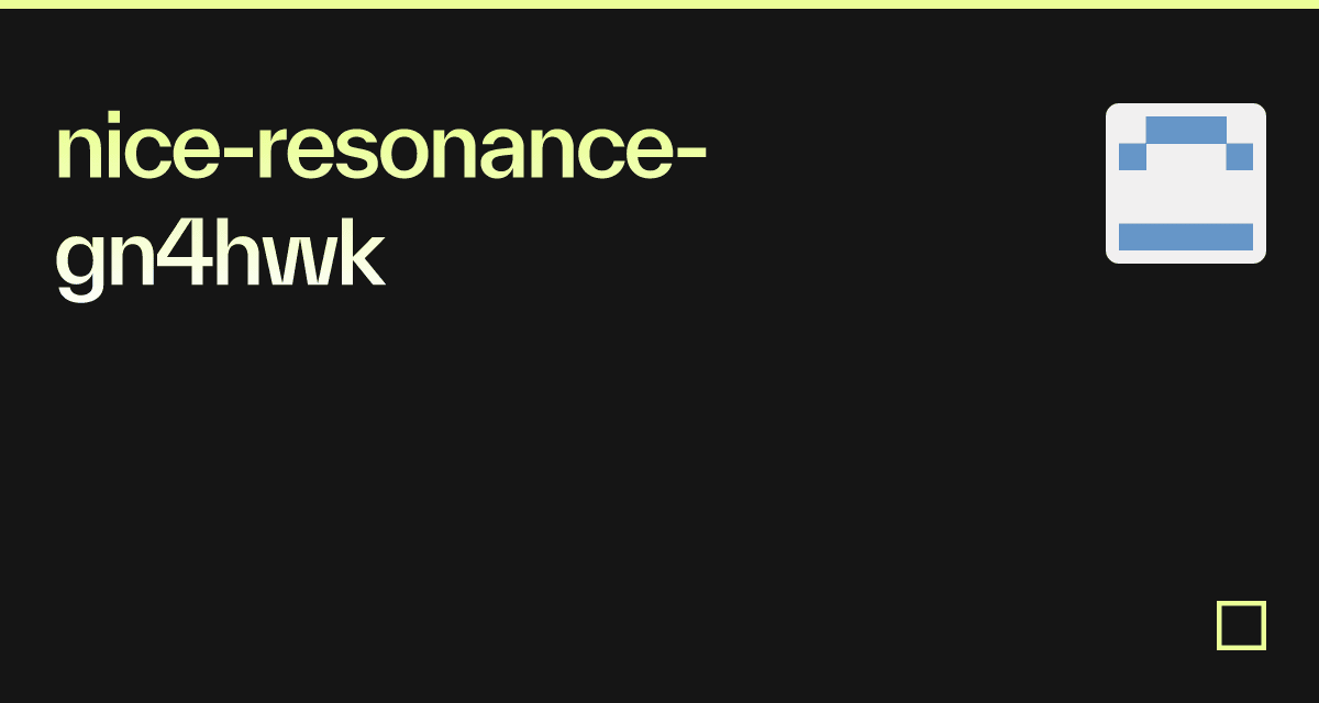 nice-resonance-gn4hwk - Codesandbox