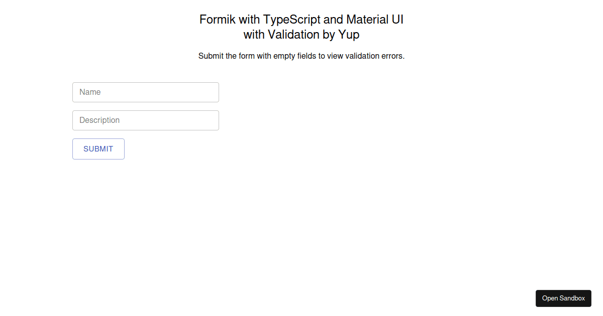 formik-typescript-material-ui - Codesandbox formik-typescript-material-ui - Codesandbox
