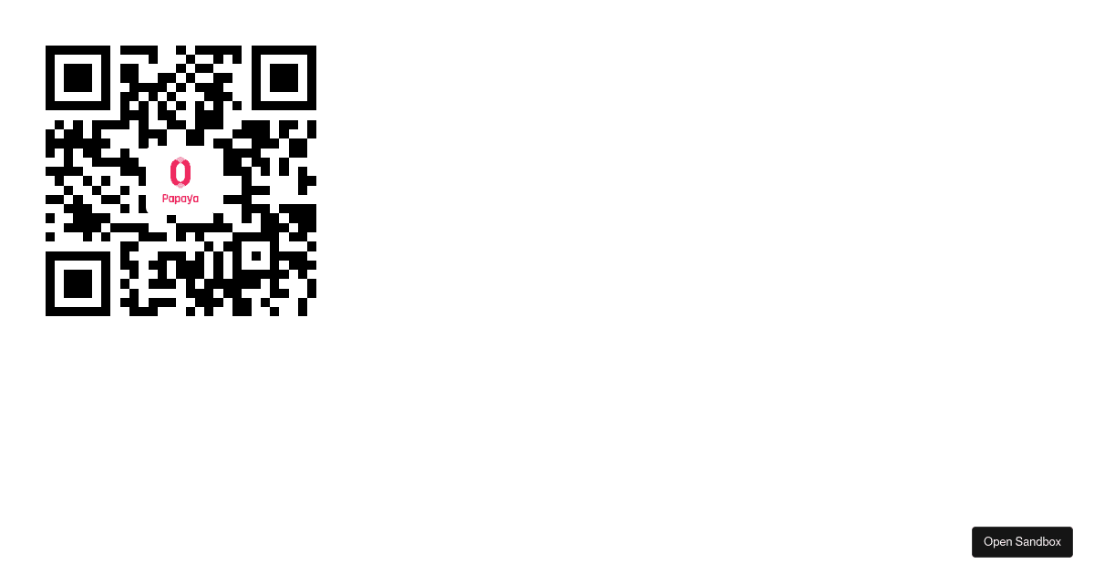 qrcode (forked) - Codesandbox