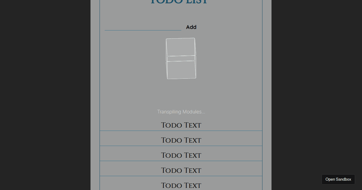 react-todo - Codesandbox