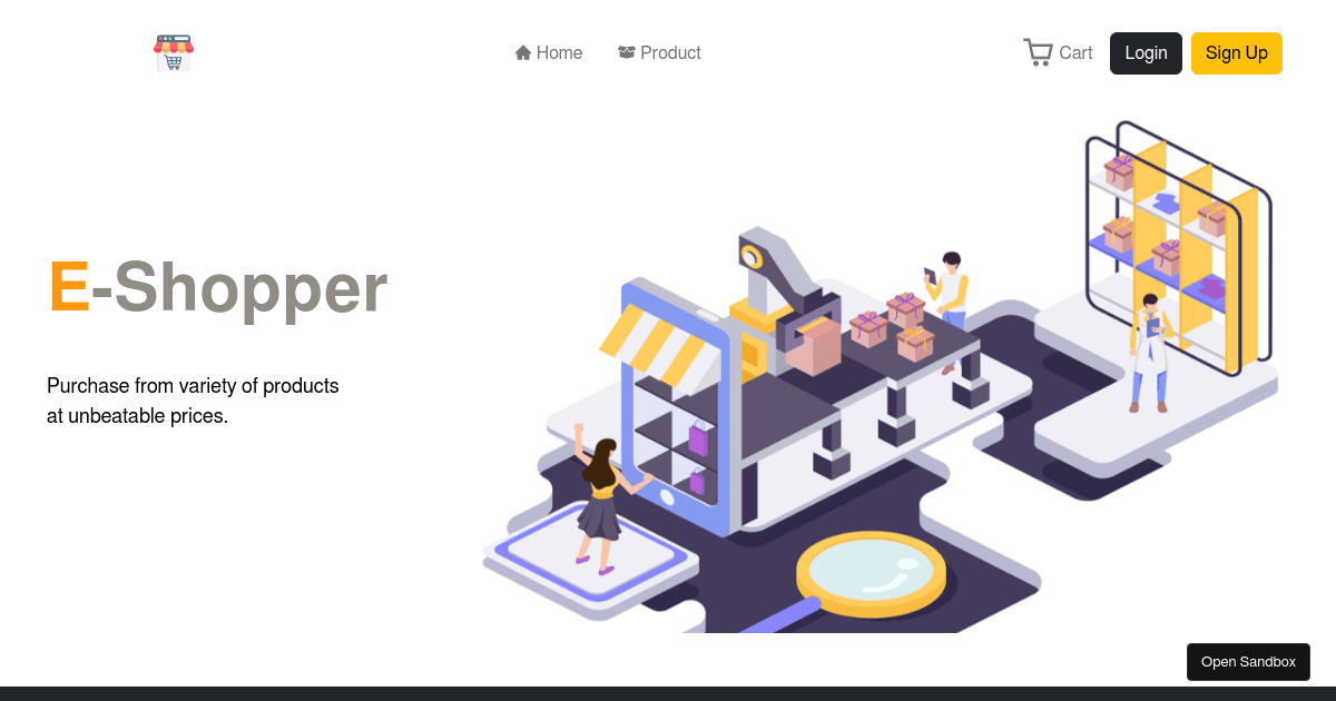 E-commerce - Codesandbox