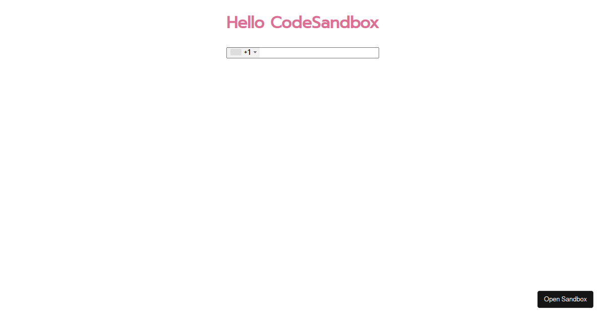 intl-tel-input - Codesandbox