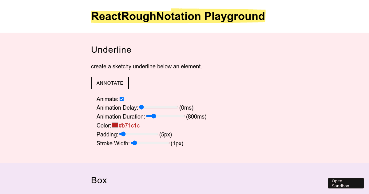 react-rough-notation-demo - Codesandbox