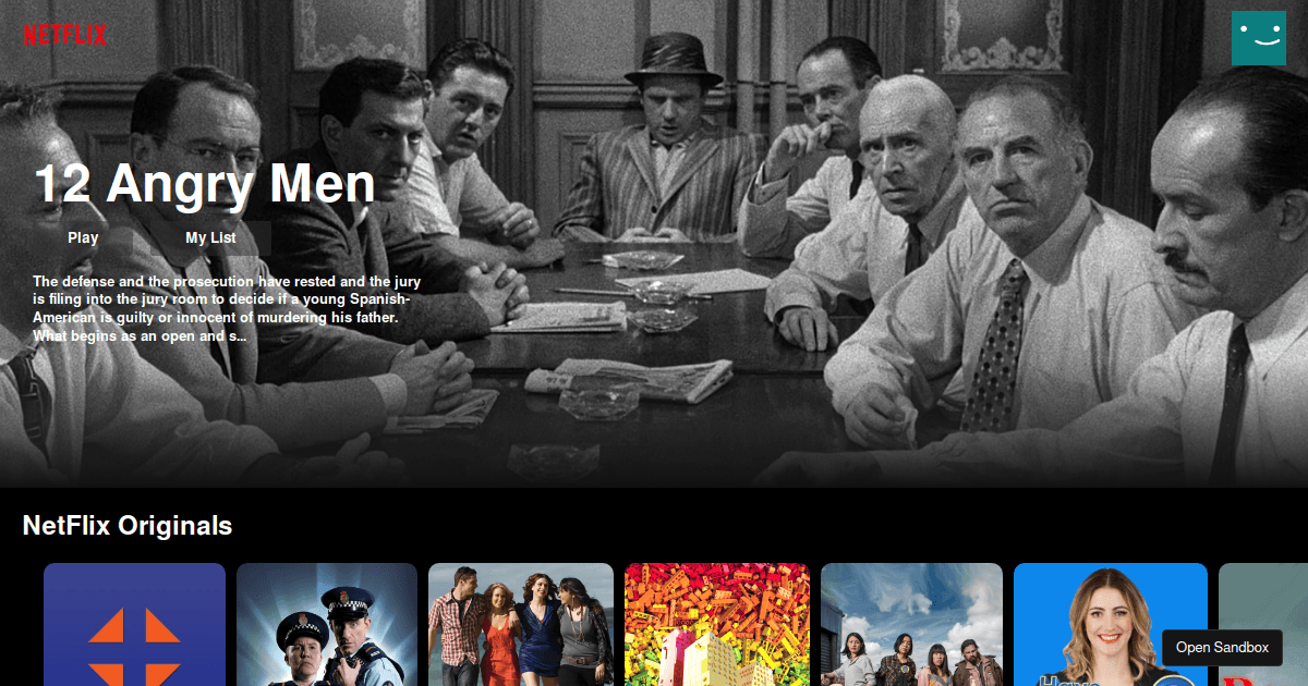 Netflix-Clone - Codesandbox
