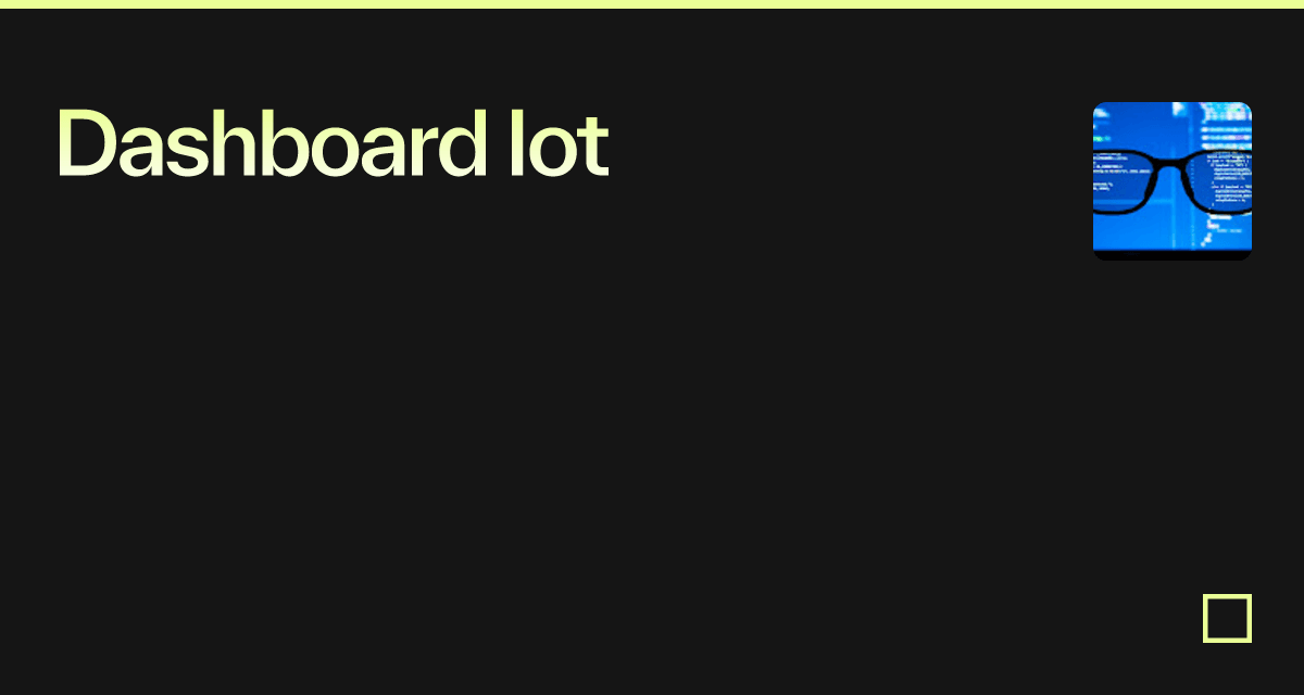 Dashboard Iot - Codesandbox