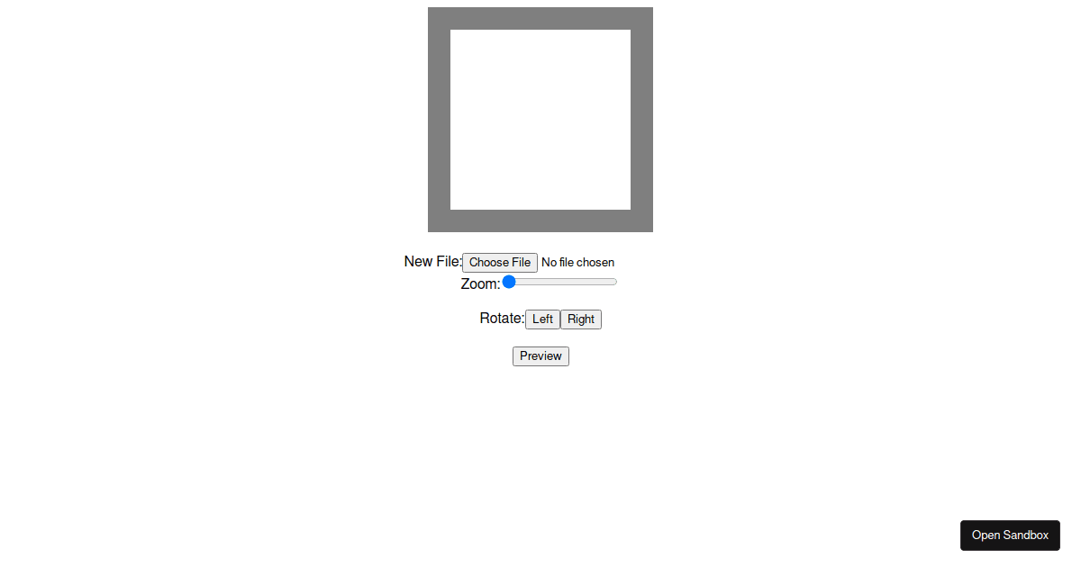 React Avatar Editor Codesandbox