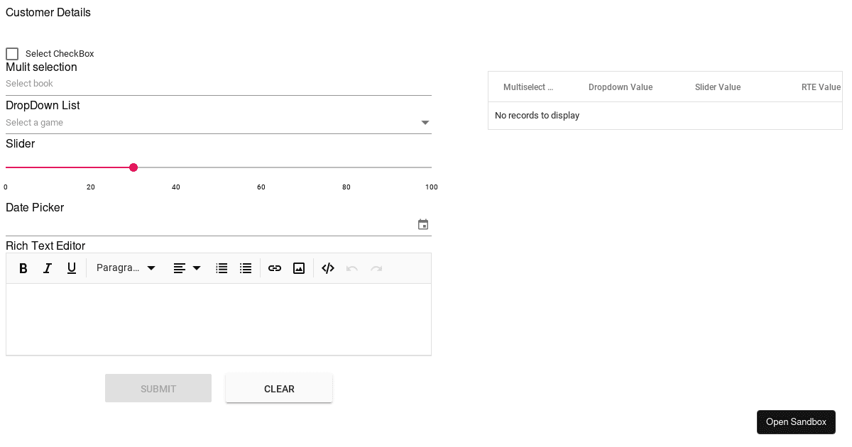 Angular - Codesandbox