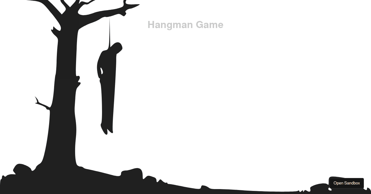 Hangman-game - Codesandbox
