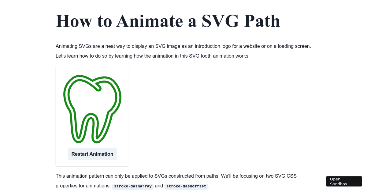 Animations - Codesandbox