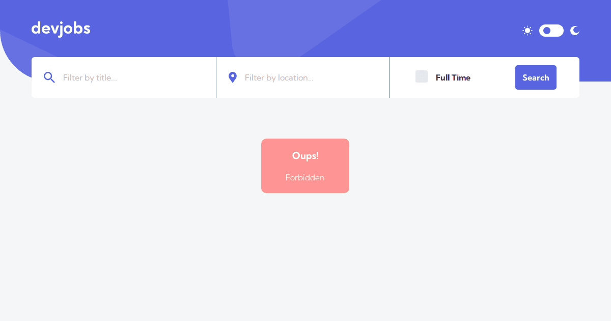 Fem Github Jobs Api Codesandbox