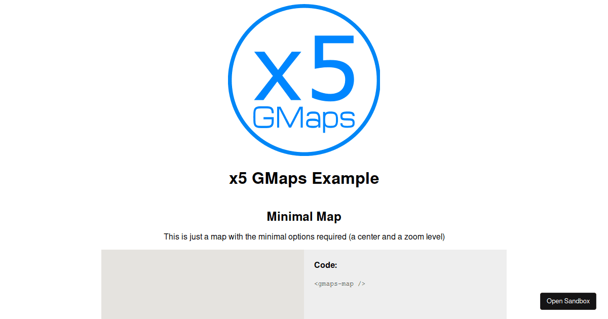 x5-GMaps-Example - Codesandbox