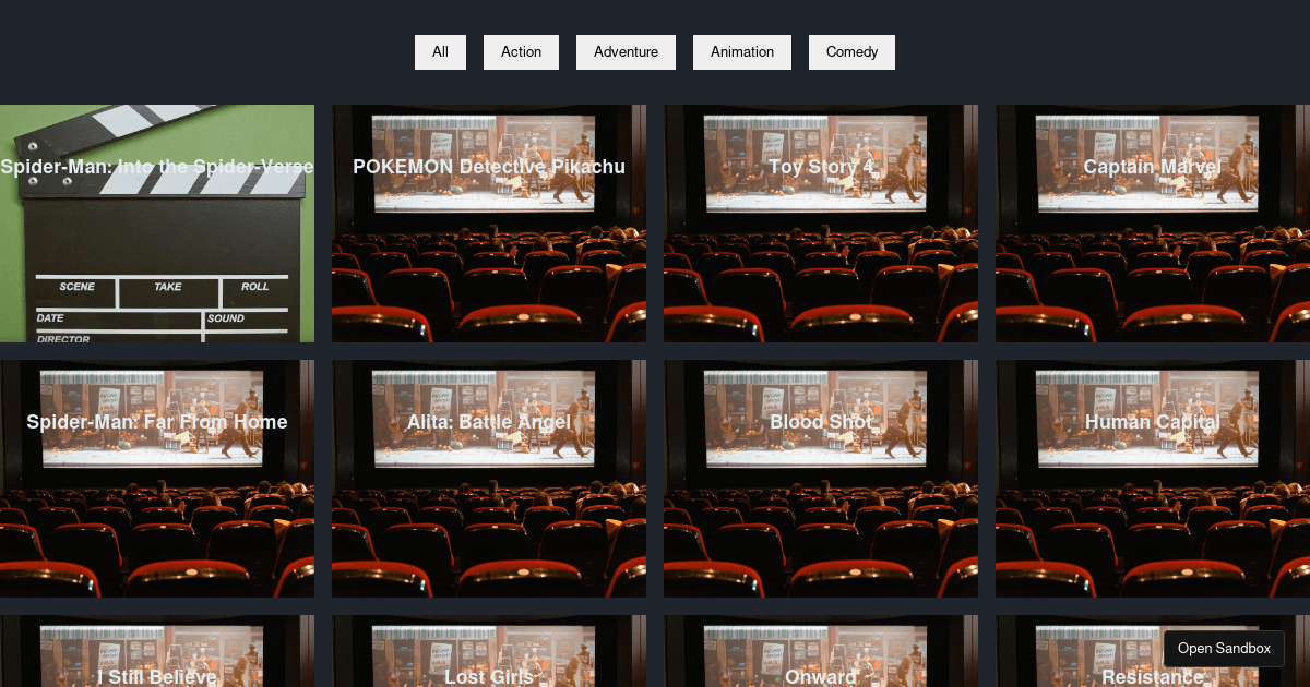 filtering-animation-react - Codesandbox