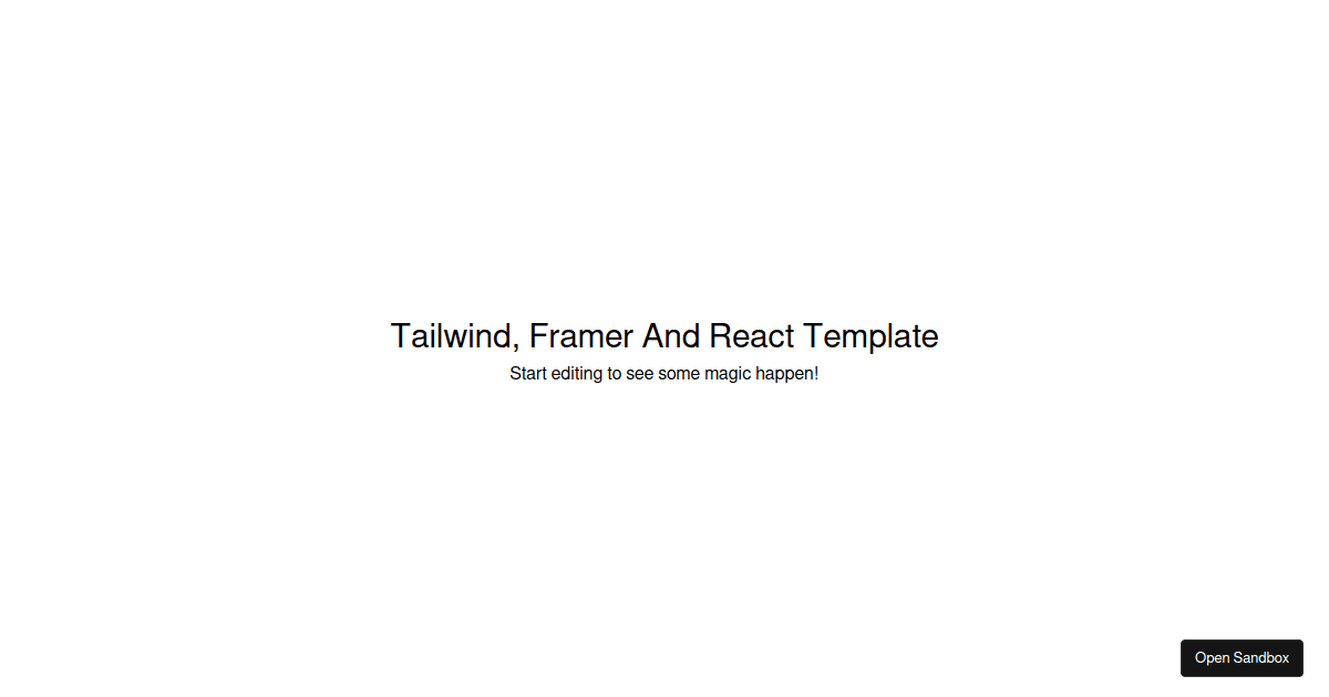 react-tailwind-template - Codesandbox