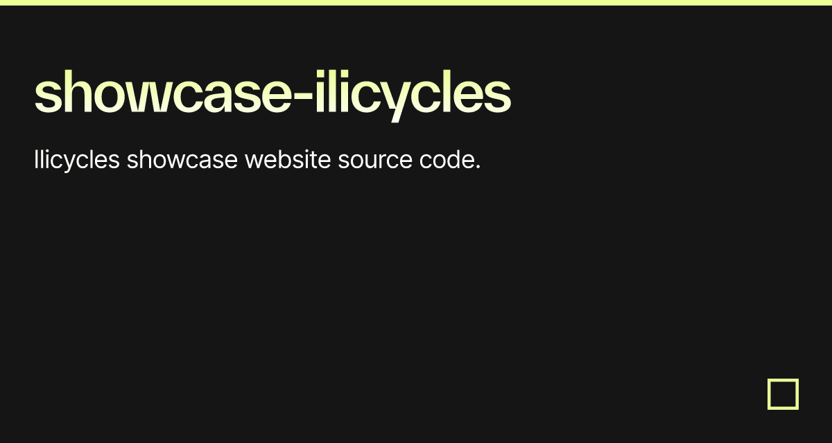showcase-ilicycles - Codesandbox