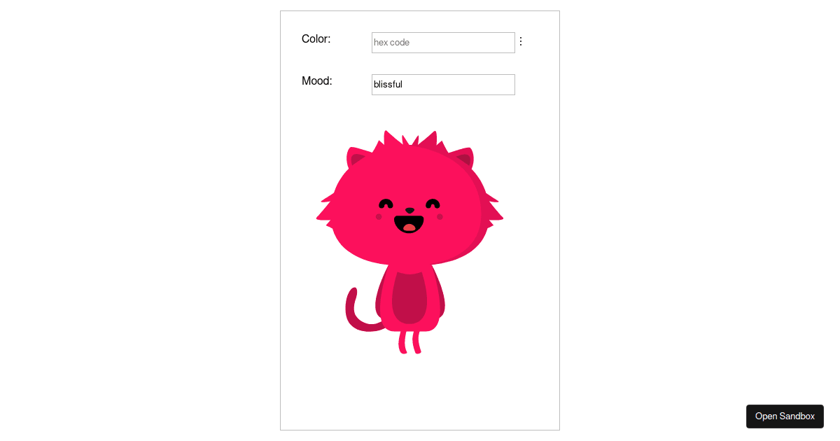 Tototoshisandbox React Kawaii Form Example Codesandbox