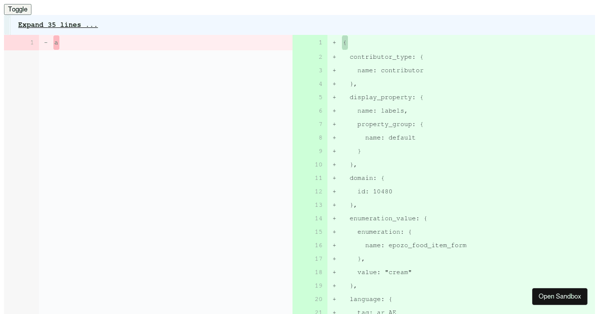 react-diff-viewer-continued demos (forked) - Codesandbox