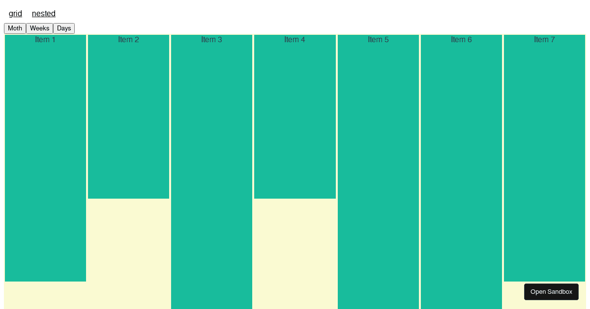 gridstack-js calendar-demo - Codesandbox