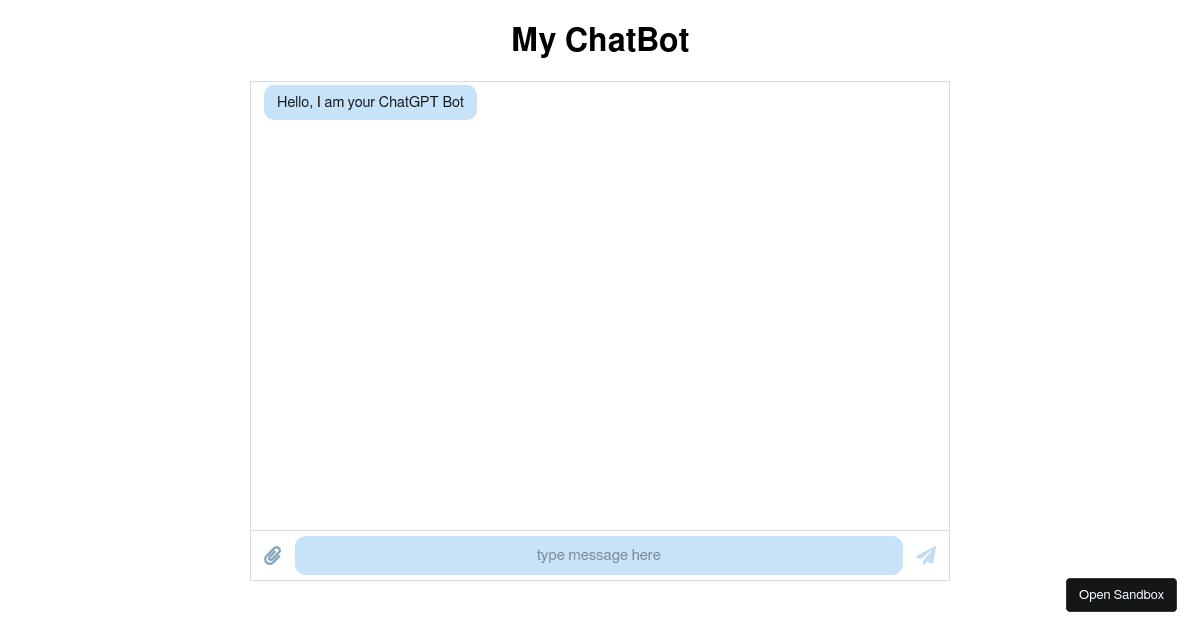 ChatGPTBotReact_HY - Codesandbox