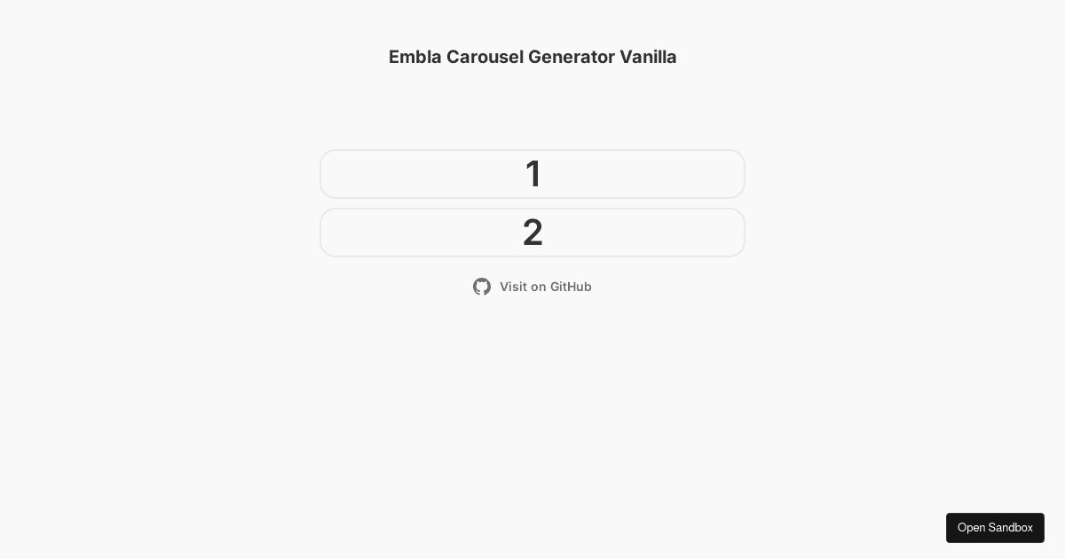 embla-carousel-generator-vanilla - Codesandbox