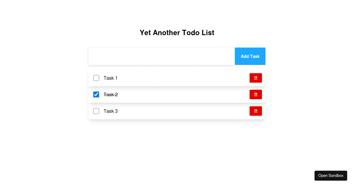 yet-another-todo-list - Codesandbox