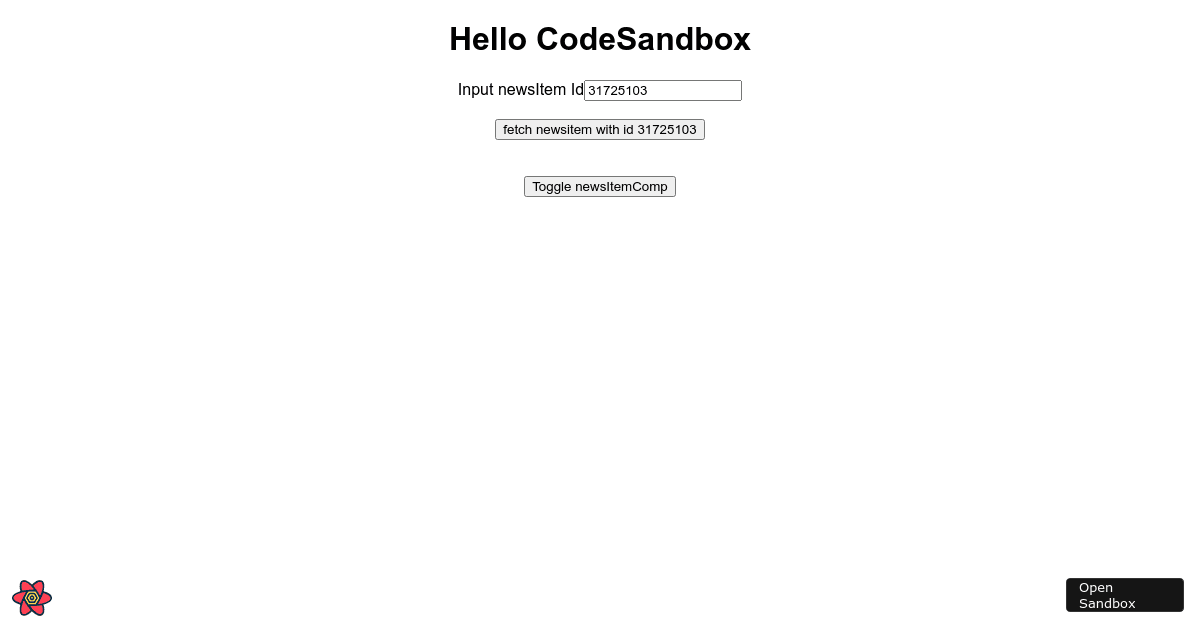 React Query Fetchquery Usequery Codesandbox