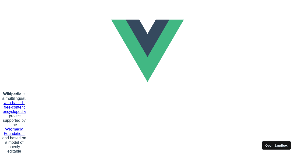 Vue Template (forked) - Codesandbox
