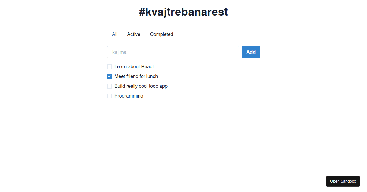 Todo-add-state - Codesandbox