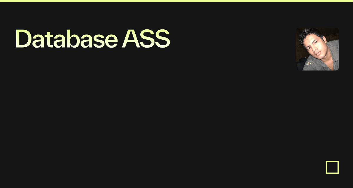 Database ASS - Codesandbox