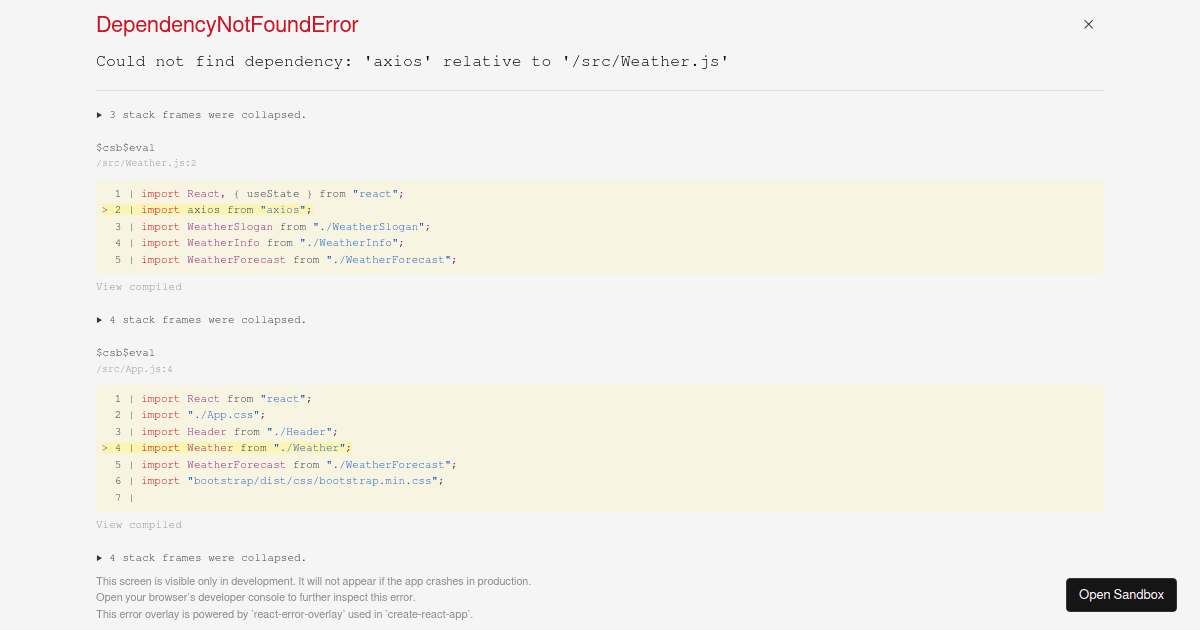weathifyapp-shecodes - Codesandbox