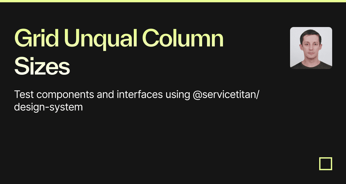 Grid Unqual Column Sizes - Codesandbox