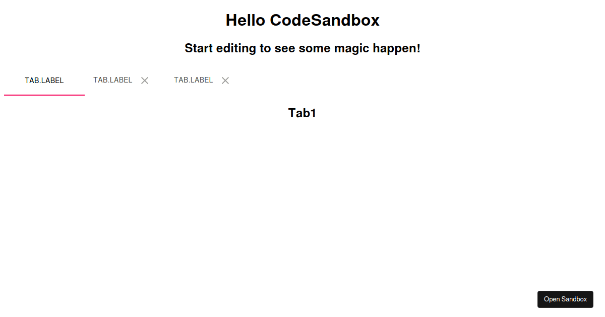 mui-closeable-tab - Codesandbox