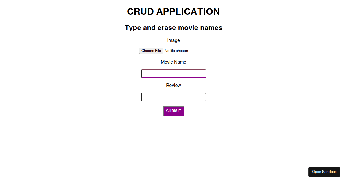 Crud With Reactjs Nodejs Mysql Forked Codesandbox
