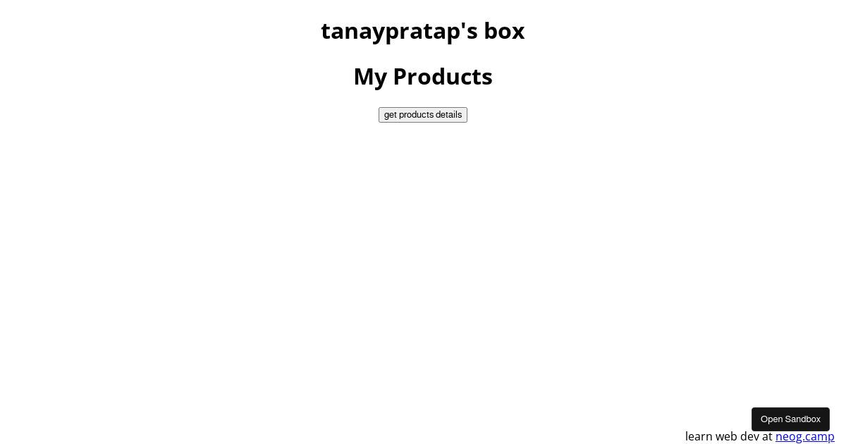 API call on button click - view - (challenge) (forked) - Codesandbox