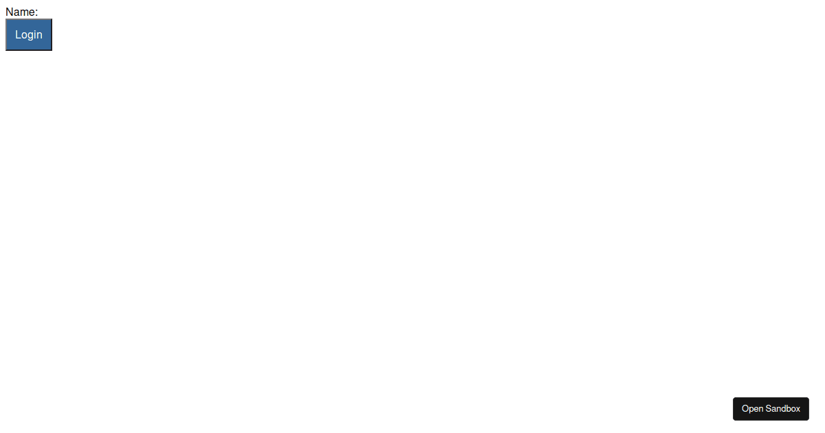 Login Logout React (forked) - Codesandbox