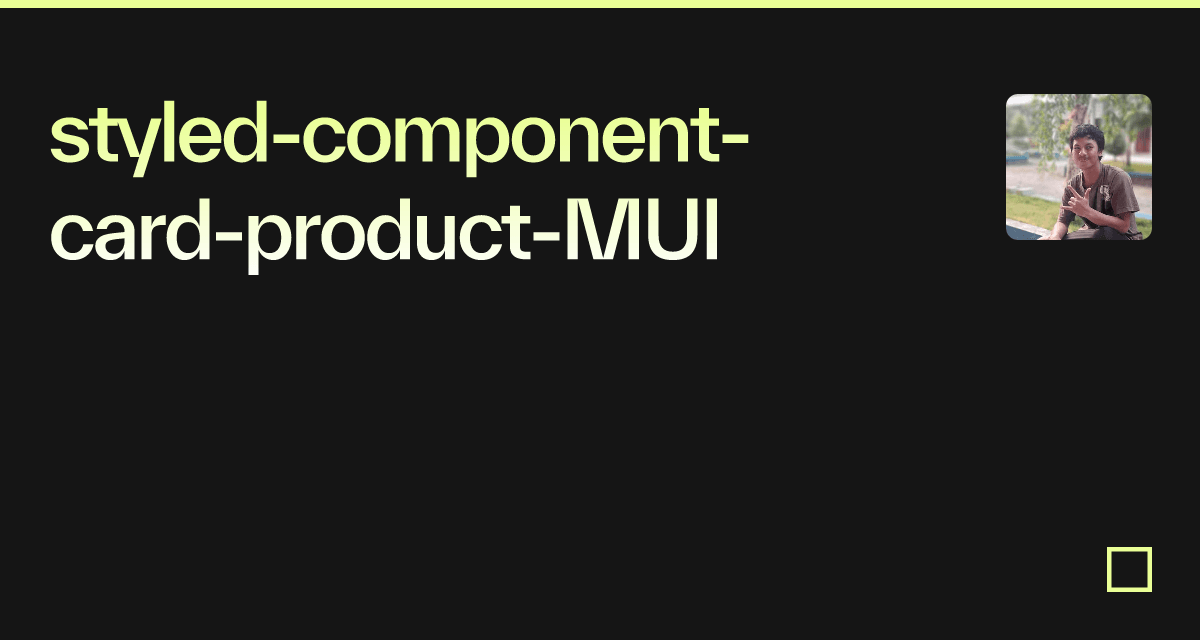 styled-component-card-product-MUI - Codesandbox styled-component-card-product-MUI - Codesandbox