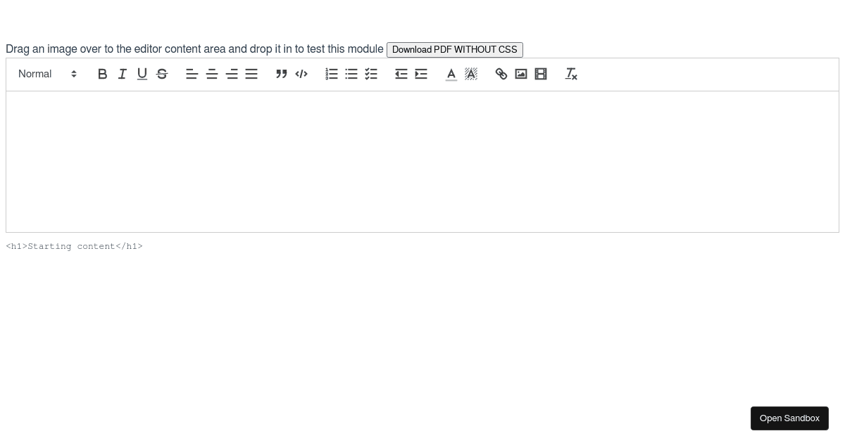 Vue2editor Custom Module Forked Codesandbox