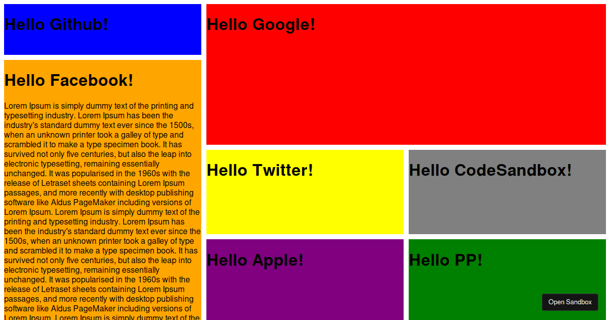 Grid Element (forked) - Codesandbox