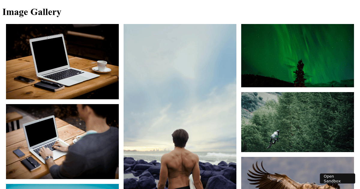 react-image-gallery/slider - Codesandbox