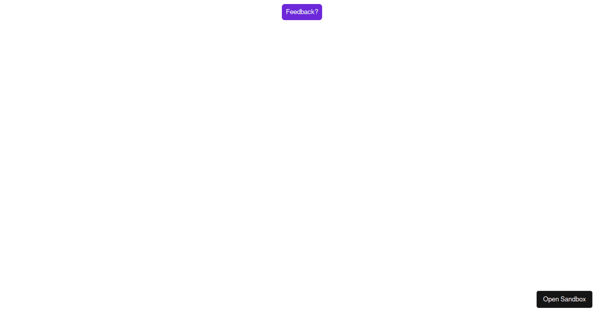 SerVoice React Feedback Example - Codesandbox