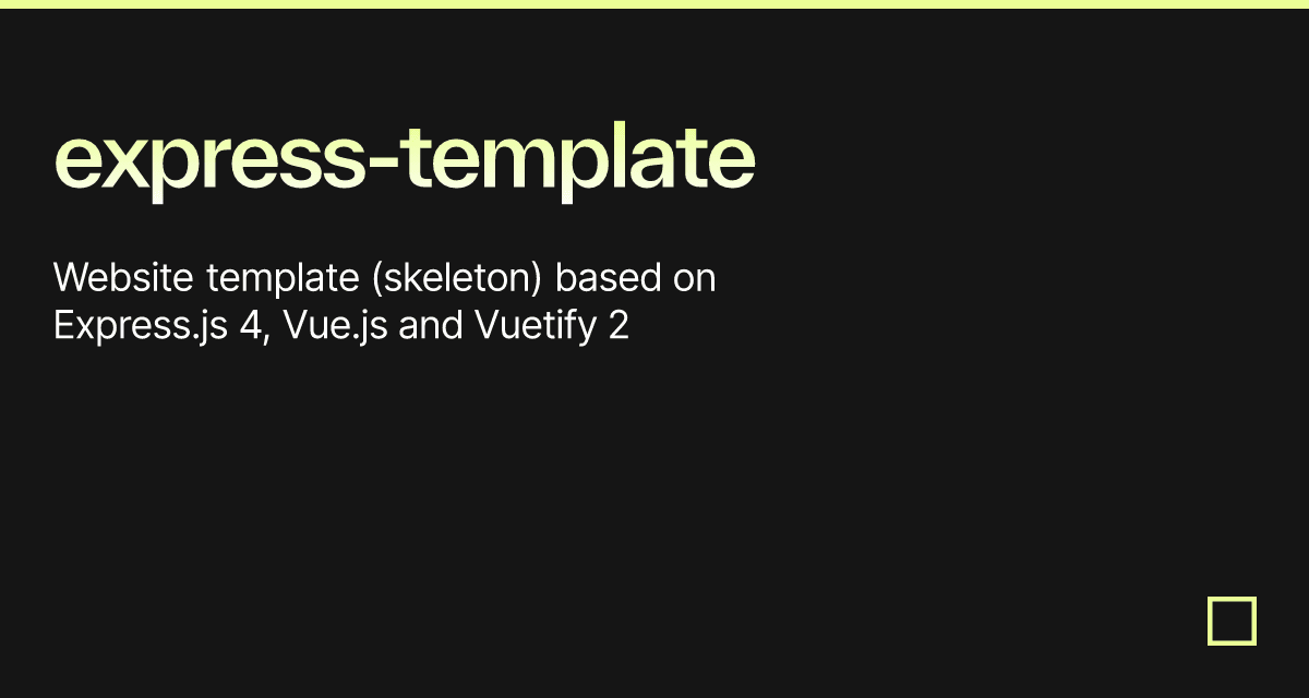 express-template - Codesandbox