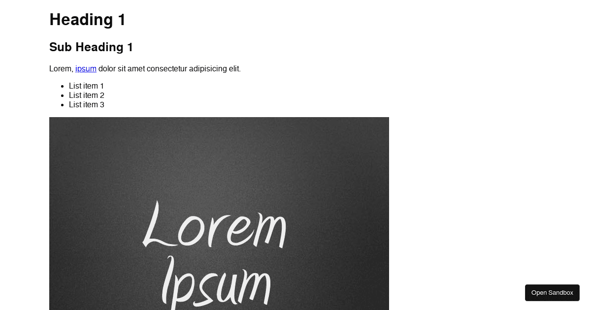 mrveldkamp-startcode/dummy-html - Codesandbox