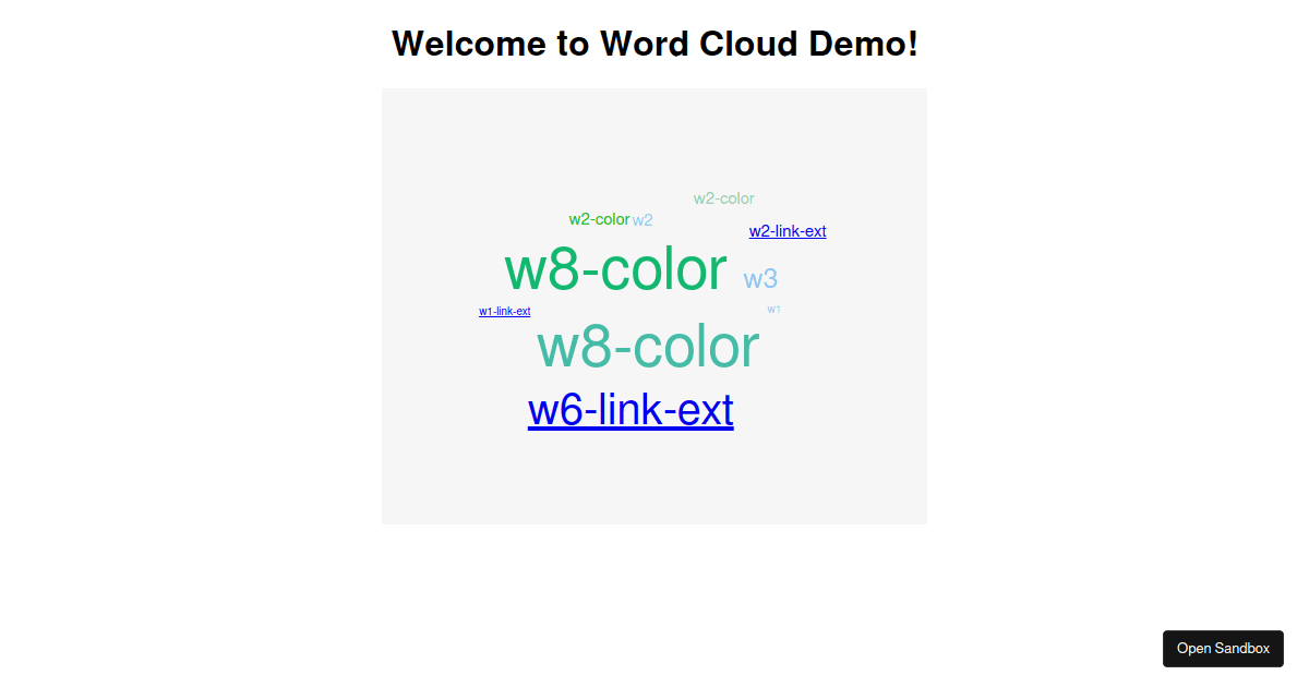 Angular-word-cloud - Codesandbox
