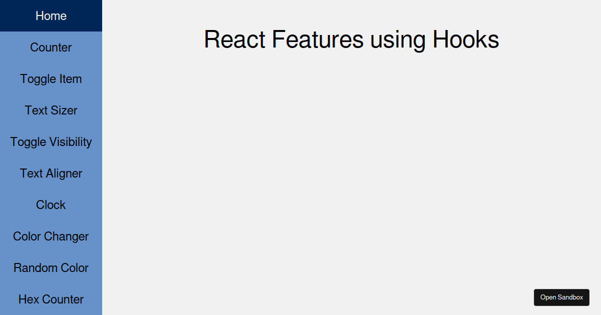 projectswithhooks - Codesandbox