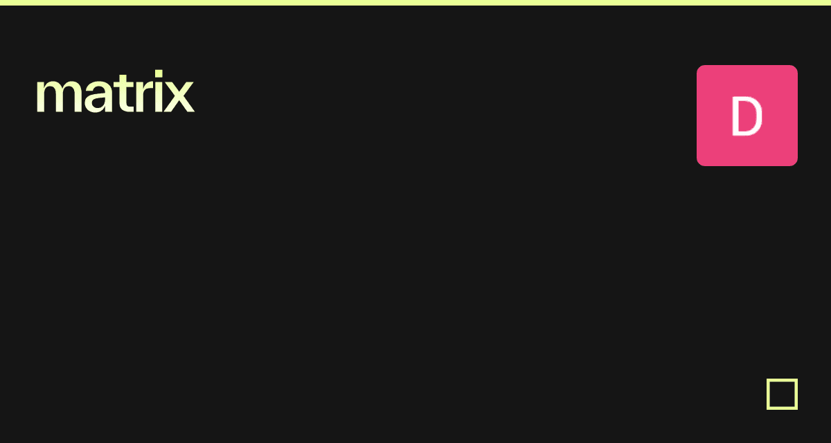 matrix - Codesandbox