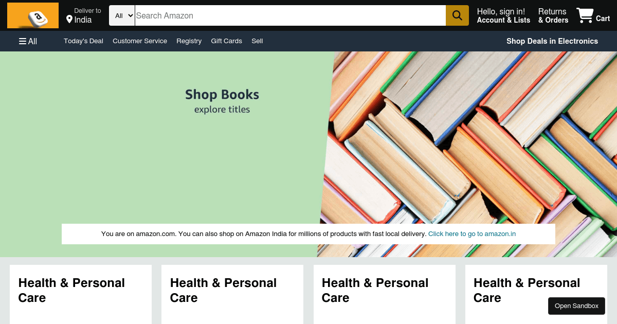 amazon-clone - Codesandbox